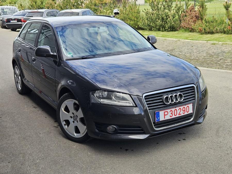Grey Audi A3 2009 in Kluonaliai, with an engine capacity of 1.80 L and mileage of 223 thousand km for 3599 €, photo 1 on AUTOMOTO.COM.LV