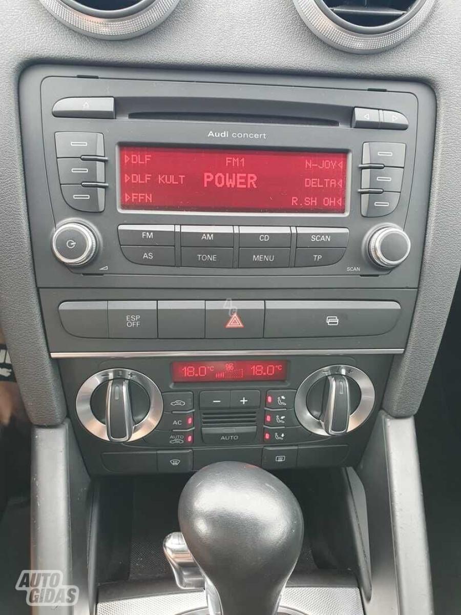 Grey Audi A3 2009 in Marijampole, with an engine capacity of 1.40 L and mileage of 245 thousand km for 4950 €, photo 14 on AUTOMOTO.COM.LV