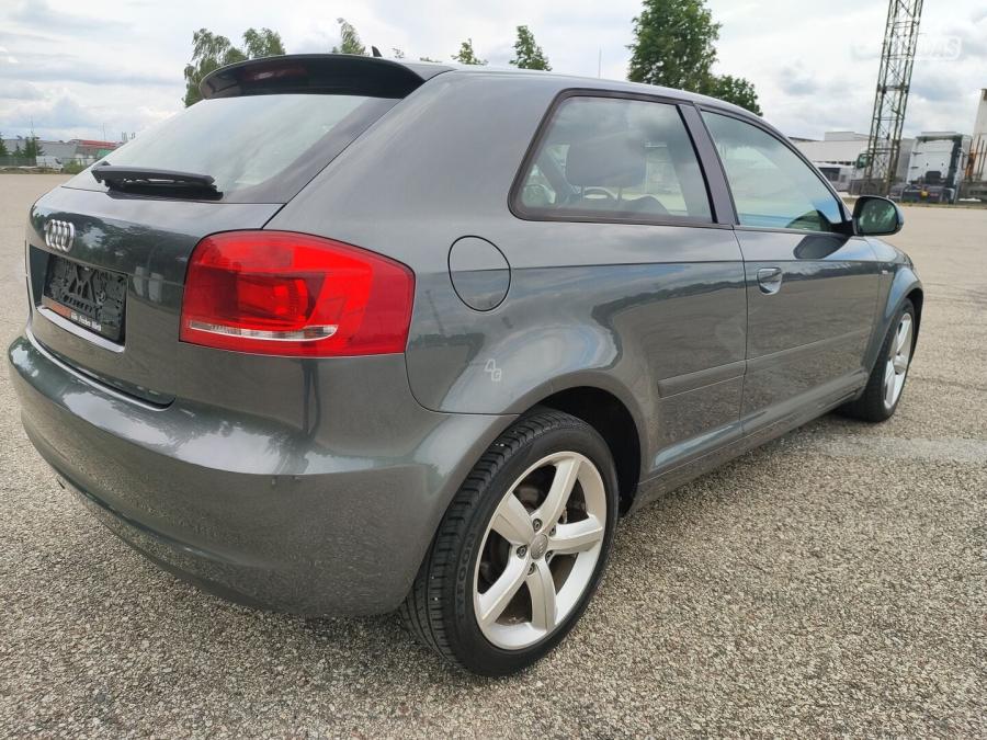 Grey Audi A3 2009 in Marijampole, with an engine capacity of 1.40 L and mileage of 184 thousand km for 2750 €, photo 8 on AUTOMOTO.COM.LV