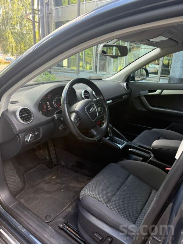 Grey Audi A3 2009 in Riga, with an engine capacity of 2.00 L and mileage of 0 thousand km for 5200 €, photo 6 on AUTOMOTO.COM.LV