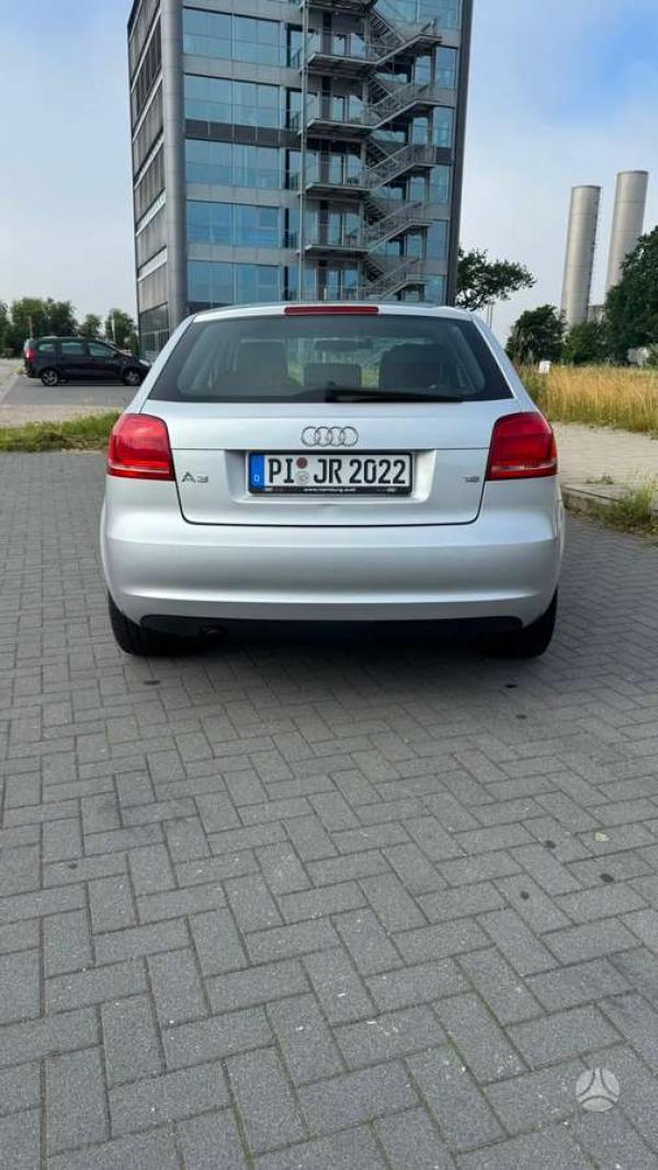 Grey Audi A3 2009 in Vilnius, with an engine capacity of 1.60 L and mileage of 214 thousand km for 4900 €, photo 3 on AUTOMOTO.COM.LV