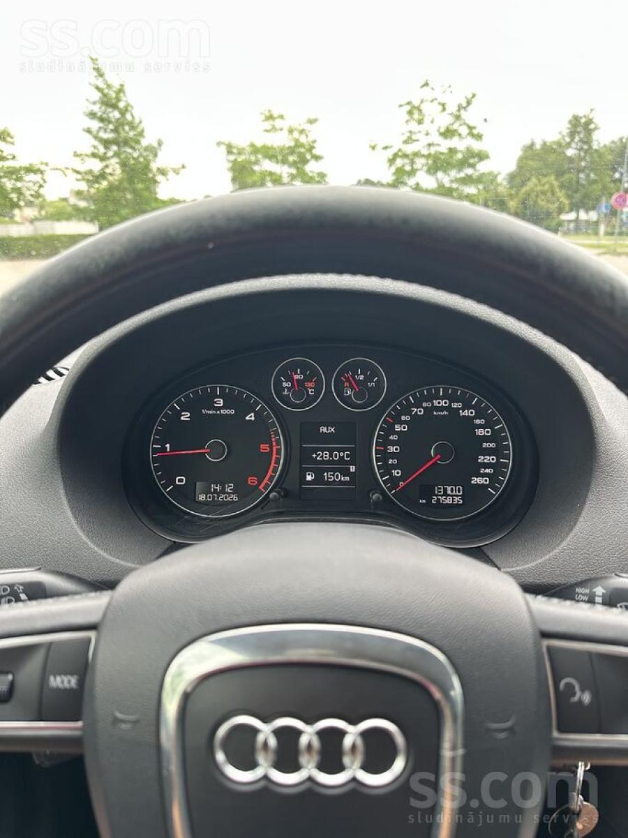 Pelēks Audi A3 2009 Jelgava, ar dzinēja tilpumu 1.90 L un nobraukumu 275 tūkst. km par 4800 €, foto 16 vietnē AUTOMOTO.COM.LV