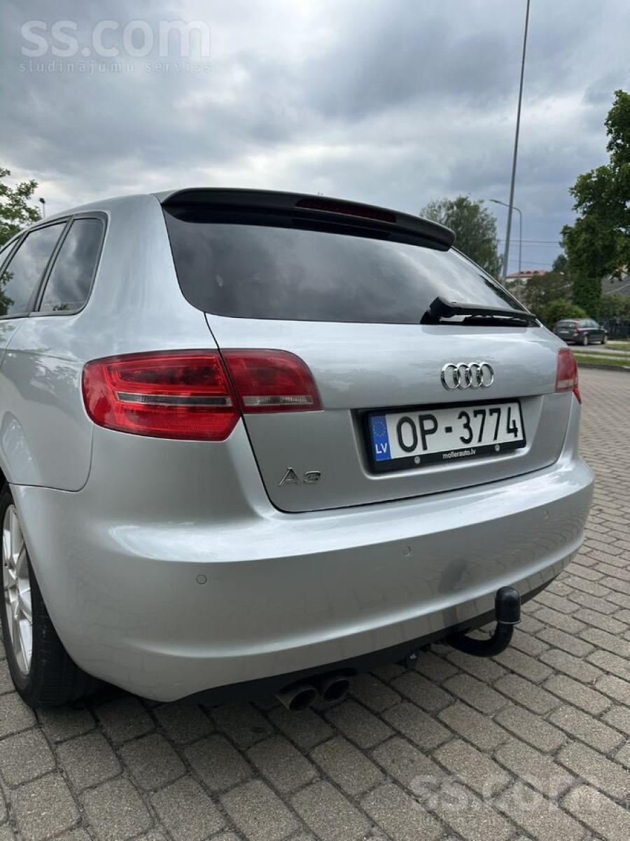 Pelēks Audi A3 2009 Jelgava, ar dzinēja tilpumu 1.90 L un nobraukumu 275 tūkst. km par 4800 €, foto 21 vietnē AUTOMOTO.COM.LV