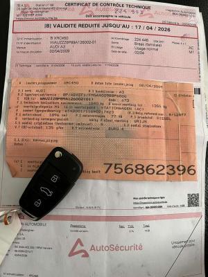 Grey Audi A3 2009 in Siauliai, with an engine capacity of 1.90 L and mileage of 225 thousand km for 3650 €, photo 22 on AUTOMOTO.COM.LV