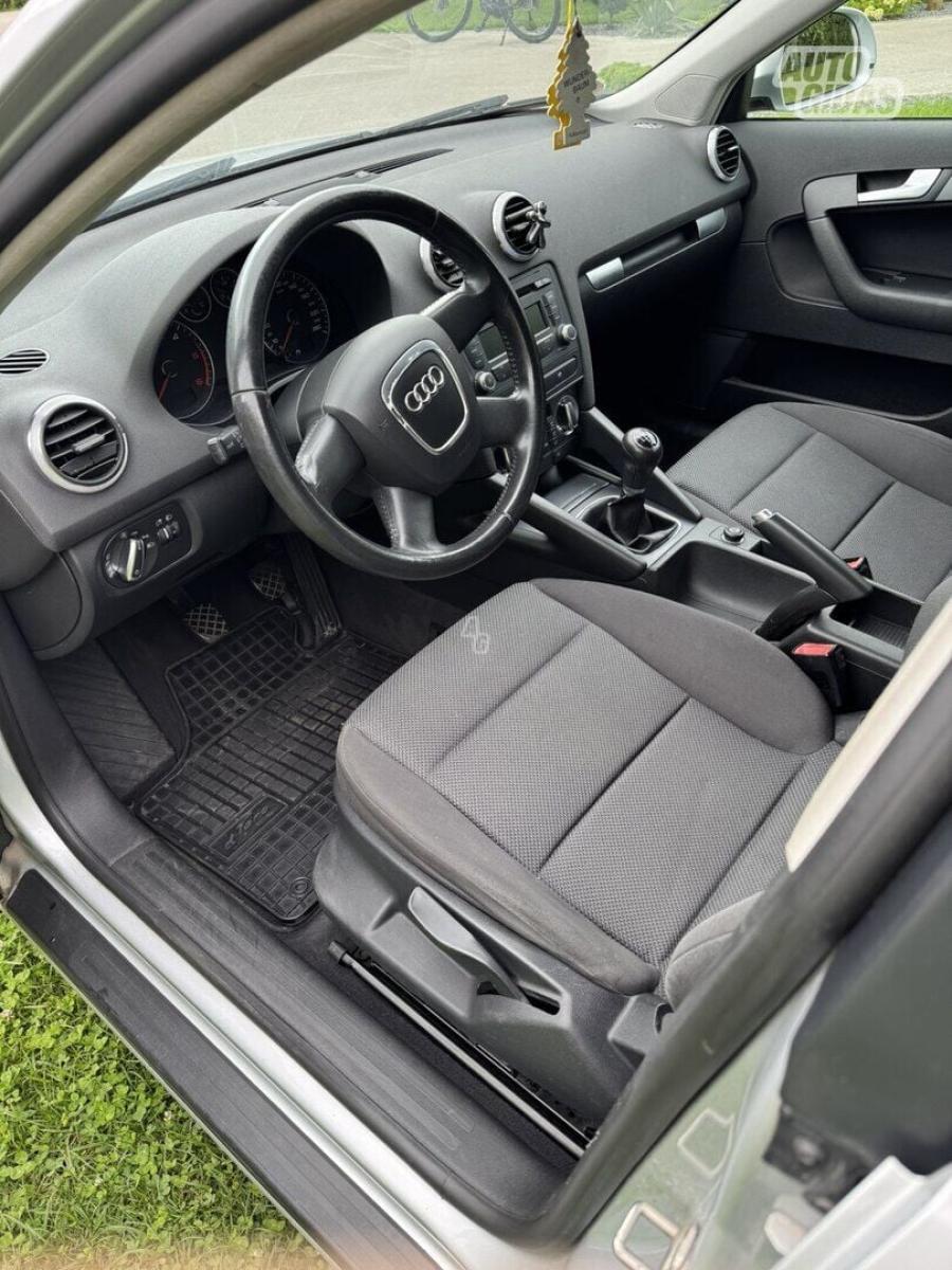 Grey Audi A3 2009 in Kaunas, with an engine capacity of 1.90 L and mileage of 273 thousand km for 3800 €, photo 9 on AUTOMOTO.COM.LV