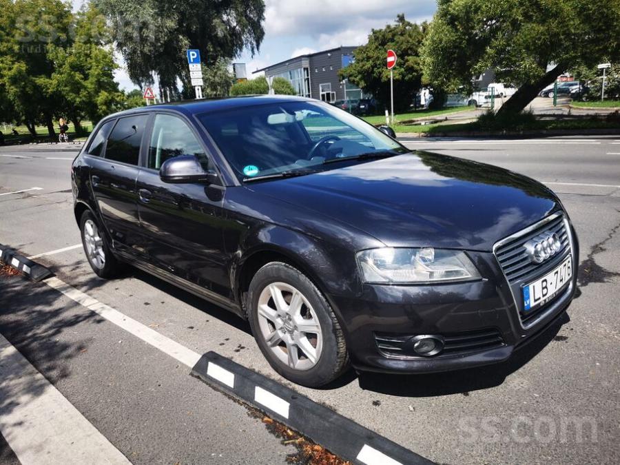 Grey Audi A3 2009 in Riga, with an engine capacity of 1.40 L and mileage of 254 thousand km for 4300 €, photo 1 on AUTOMOTO.COM.LV