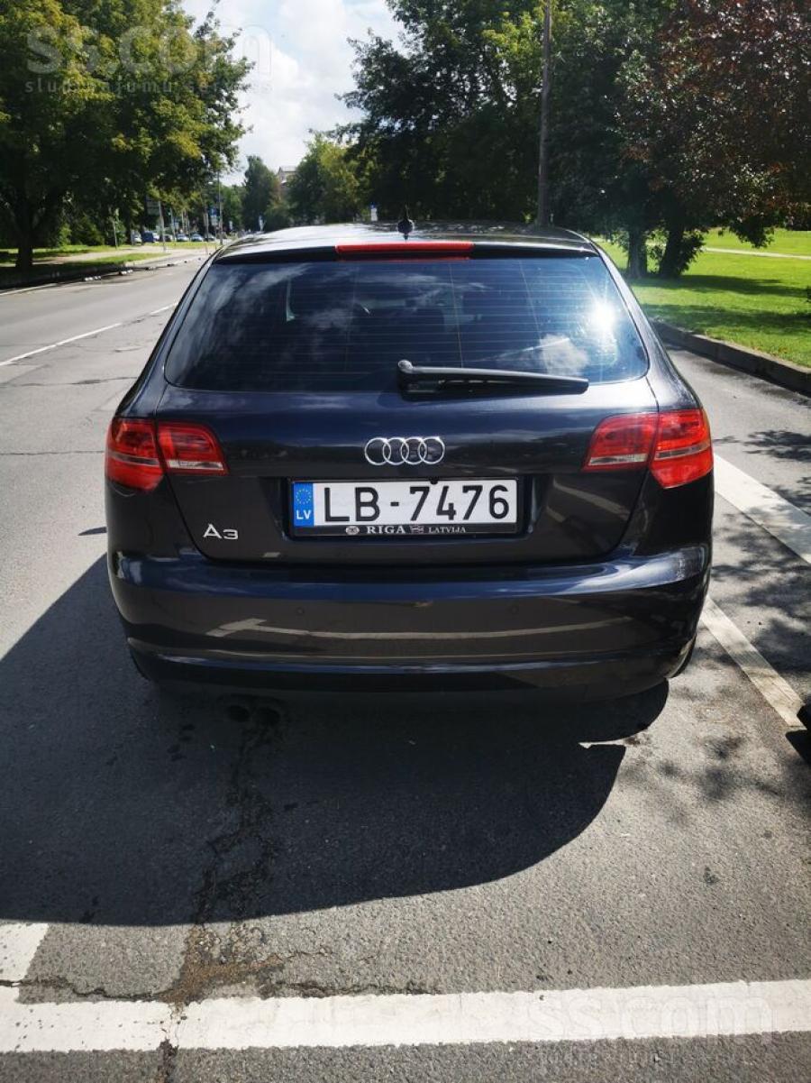 Grey Audi A3 2009 in Riga, with an engine capacity of 1.40 L and mileage of 254 thousand km for 4300 €, photo 6 on AUTOMOTO.COM.LV