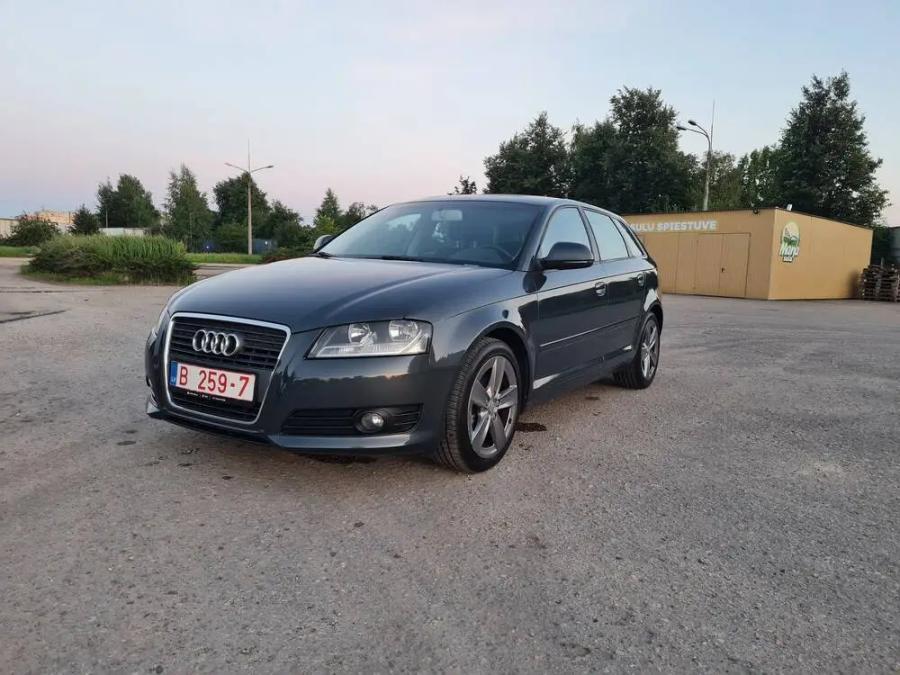Pelēks Audi A3 2009 Ogre, ar dzinēja tilpumu 1.40 L un nobraukumu 153 tūkst. km par 6570 €, foto 1 vietnē AUTOMOTO.COM.LV