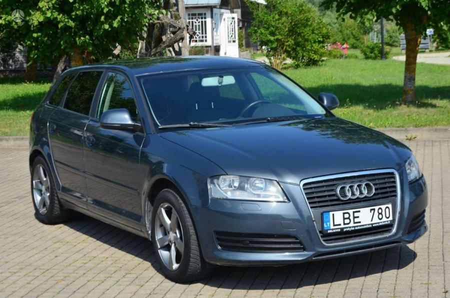 Серый Ауди А3 2009 в Шяуляй, объемом двигателя 1.90 л и пробегом 270 тыс. км за 3400 €, фото 19 на AUTOMOTO.COM.LV