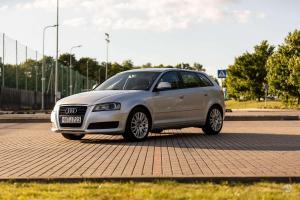 Pelēks Audi A3 2009 Jonava, ar dzinēja tilpumu 1.90 L un nobraukumu 325 tūkst. km par 3950 €, foto  vietnē AUTOMOTO.COM.LV