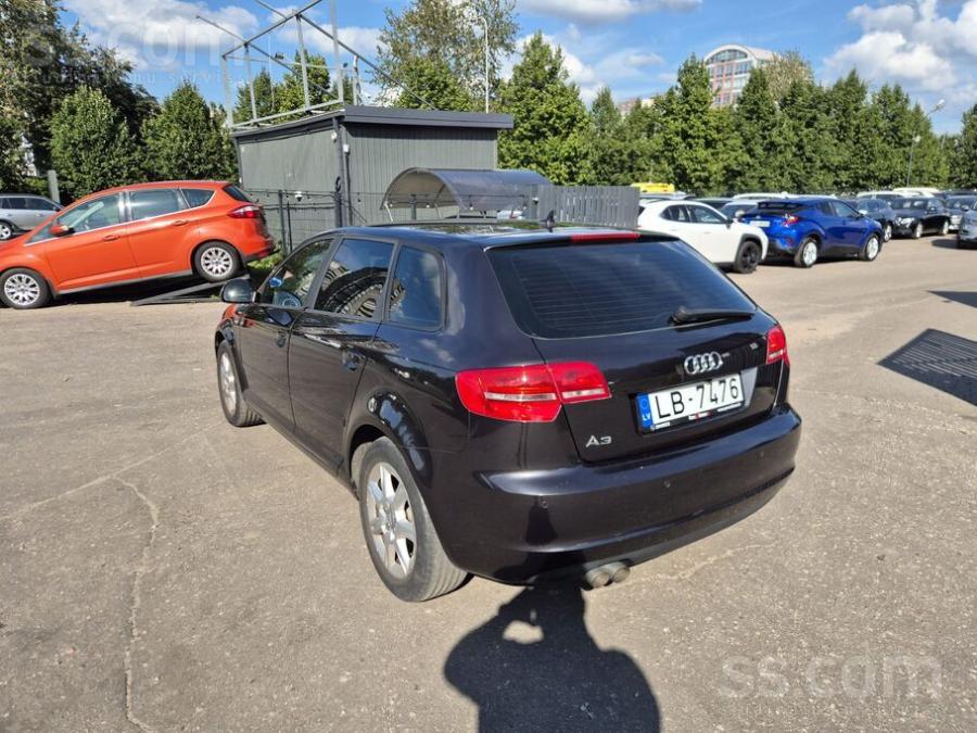 Grey Audi A3 2009 in Riga, with an engine capacity of 1.40 L and mileage of 255 thousand km for 4890 €, photo 9 on AUTOMOTO.COM.LV