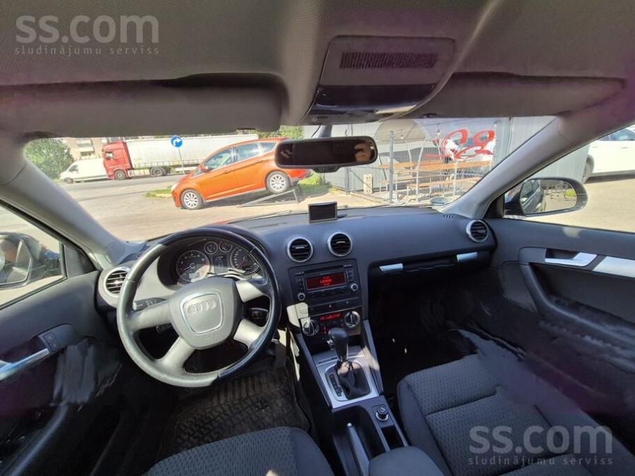 Grey Audi A3 2009 in Riga, with an engine capacity of 1.40 L and mileage of 255 thousand km for 4890 €, photo 13 on AUTOMOTO.COM.LV