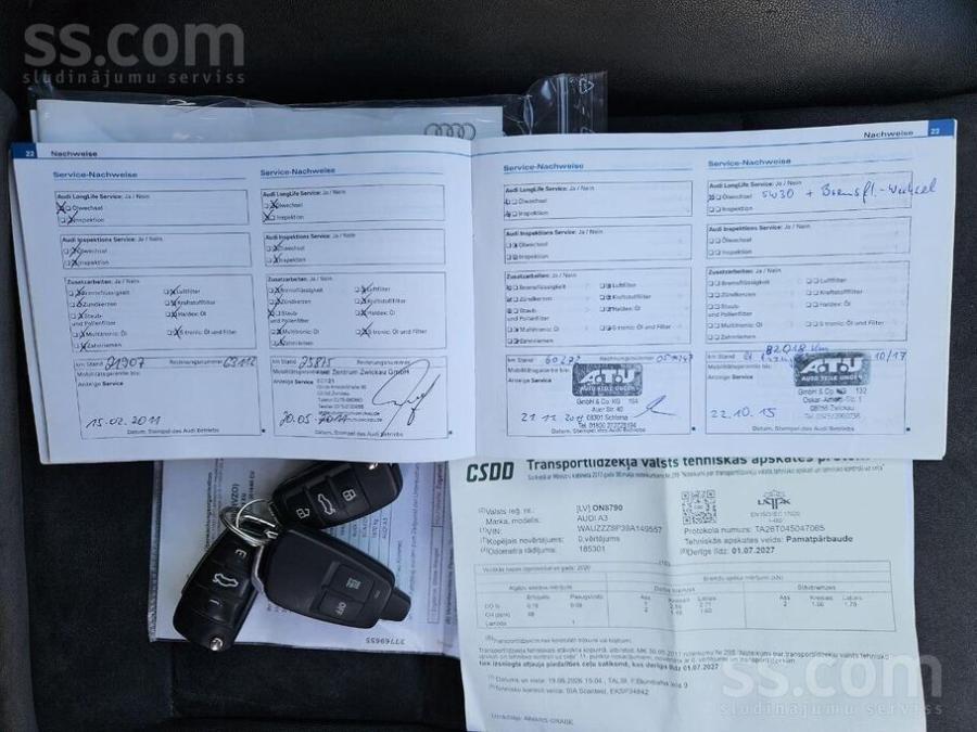 Pelēks Audi A3 2009 Talsi, ar dzinēja tilpumu 1.40 L un nobraukumu 185 tūkst. km par 5999 €, foto 14 vietnē AUTOMOTO.COM.LV