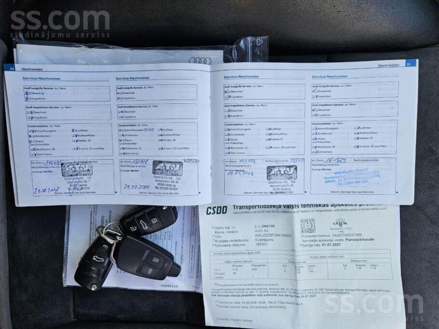 Pelēks Audi A3 2009 Talsi, ar dzinēja tilpumu 1.40 L un nobraukumu 185 tūkst. km par 5999 €, foto 15 vietnē AUTOMOTO.COM.LV