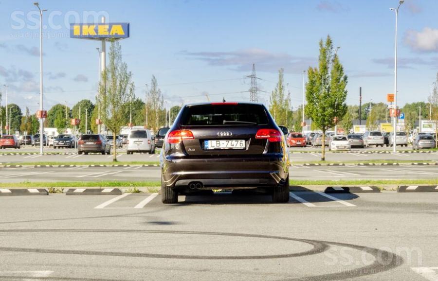 Grey Audi A3 2009 in Riga, with an engine capacity of 1.40 L and mileage of 255 thousand km for 4890 €, photo 8 on AUTOMOTO.COM.LV