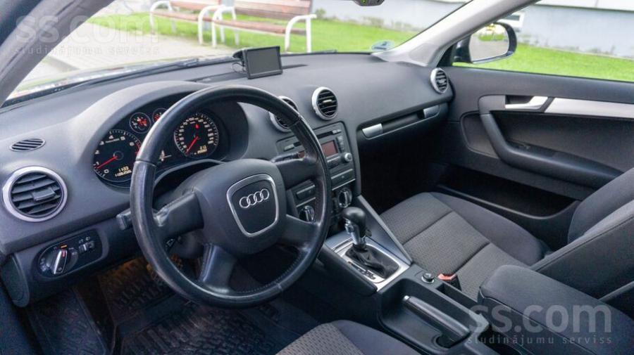 Grey Audi A3 2009 in Riga, with an engine capacity of 1.40 L and mileage of 255 thousand km for 4890 €, photo 12 on AUTOMOTO.COM.LV