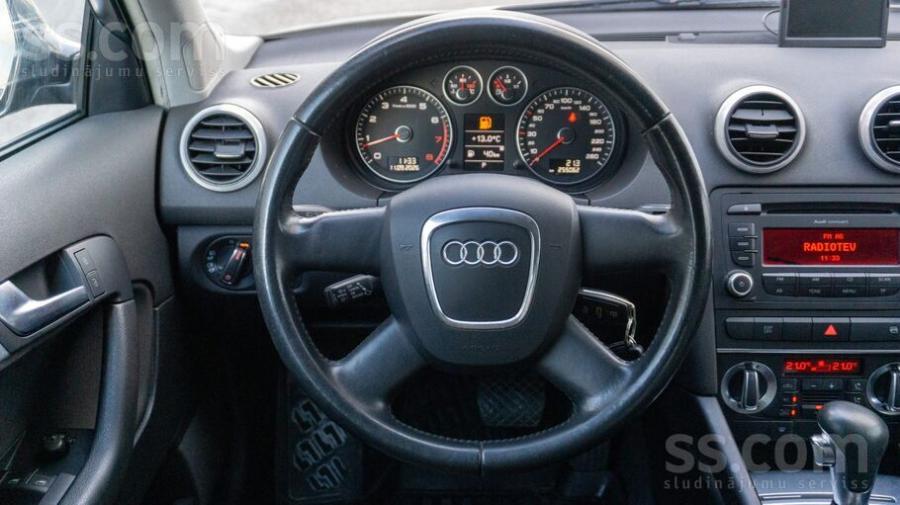 Grey Audi A3 2009 in Riga, with an engine capacity of 1.40 L and mileage of 255 thousand km for 4890 €, photo 17 on AUTOMOTO.COM.LV