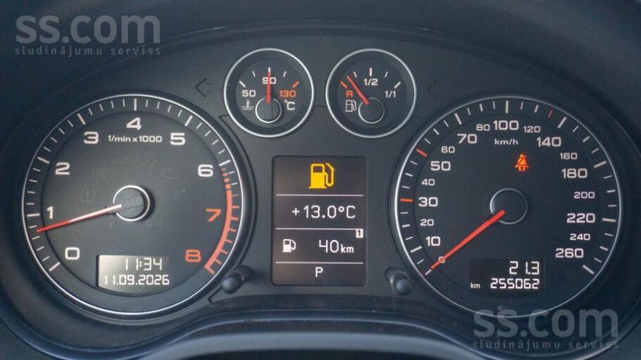 Grey Audi A3 2009 in Riga, with an engine capacity of 1.40 L and mileage of 255 thousand km for 4890 €, photo 23 on AUTOMOTO.COM.LV