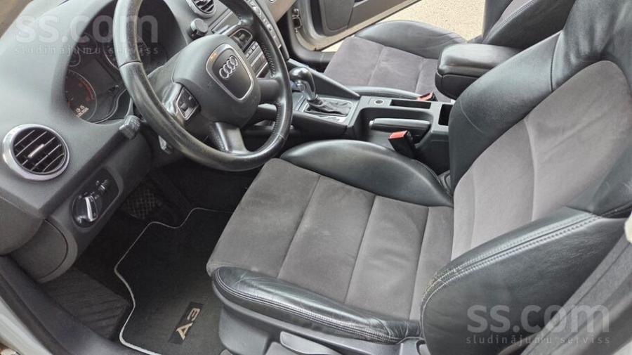 Grey Audi A3 2009 in Riga, with an engine capacity of 2.00 L and mileage of 277 thousand km for 4500 €, photo 20 on AUTOMOTO.COM.LV