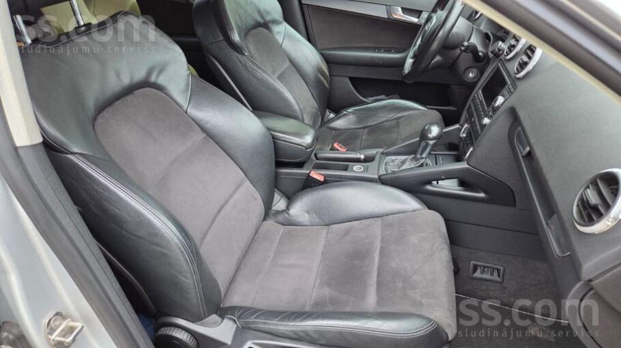 Grey Audi A3 2009 in Riga, with an engine capacity of 2.00 L and mileage of 277 thousand km for 4500 €, photo 21 on AUTOMOTO.COM.LV