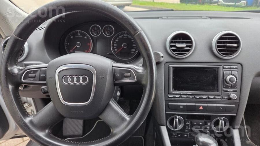 Grey Audi A3 2009 in Riga, with an engine capacity of 2.00 L and mileage of 277 thousand km for 4500 €, photo 24 on AUTOMOTO.COM.LV