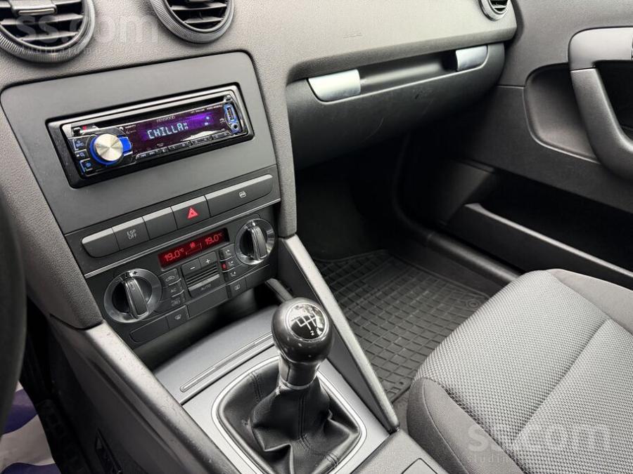 Grey Audi A3 2009 in Riga, with an engine capacity of 1.90 L and mileage of 0 thousand km for 3350 €, photo 10 on AUTOMOTO.COM.LV