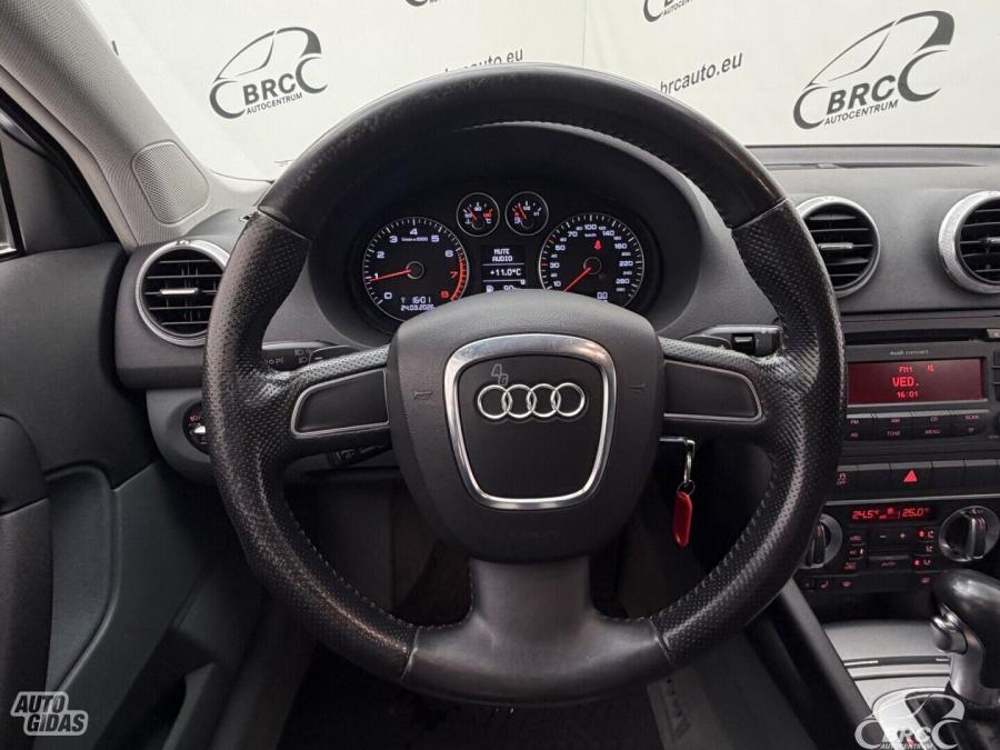 Grey Audi A3 2010 in Avizieniai, with an engine capacity of 1.40 L and mileage of 208 thousand km for 4800 €, photo 27 on AUTOMOTO.COM.LV