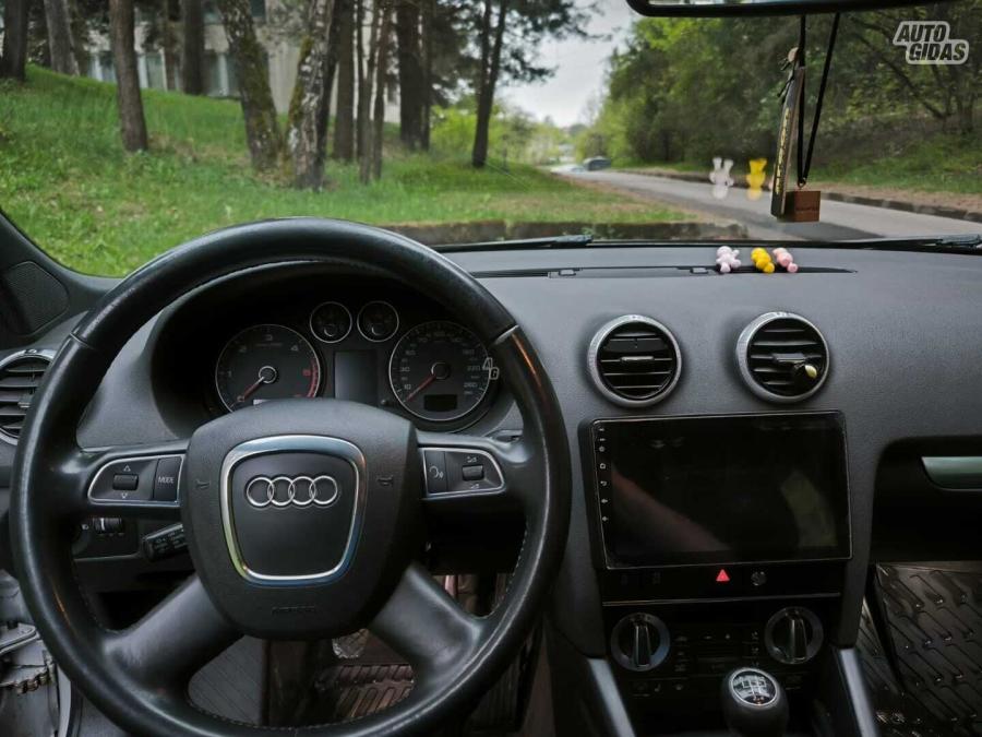 Grey Audi A3 2010 in Vilnius, with an engine capacity of 1.60 L and mileage of 338 thousand km for 4300 €, photo 13 on AUTOMOTO.COM.LV