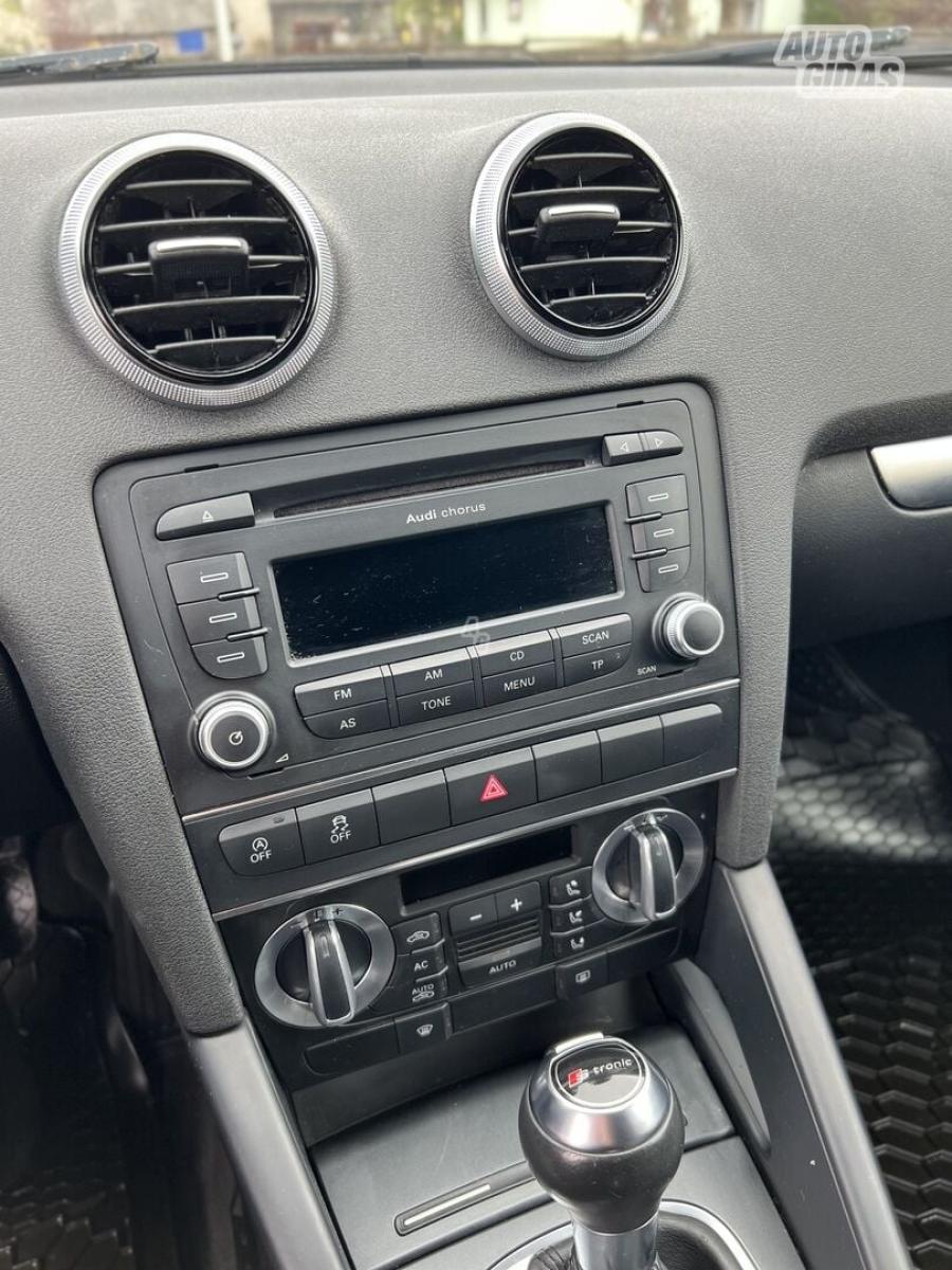 Grey Audi A3 2010 in Kaisiadorys, with an engine capacity of 1.60 L and mileage of 274 thousand km for 4700 €, photo 29 on AUTOMOTO.COM.LV