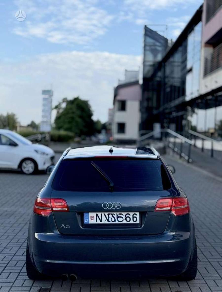 Grey Audi A3 2010 in Vilnius, with an engine capacity of 2.00 L and mileage of 290 thousand km for 2900 €, photo 6 on AUTOMOTO.COM.LV