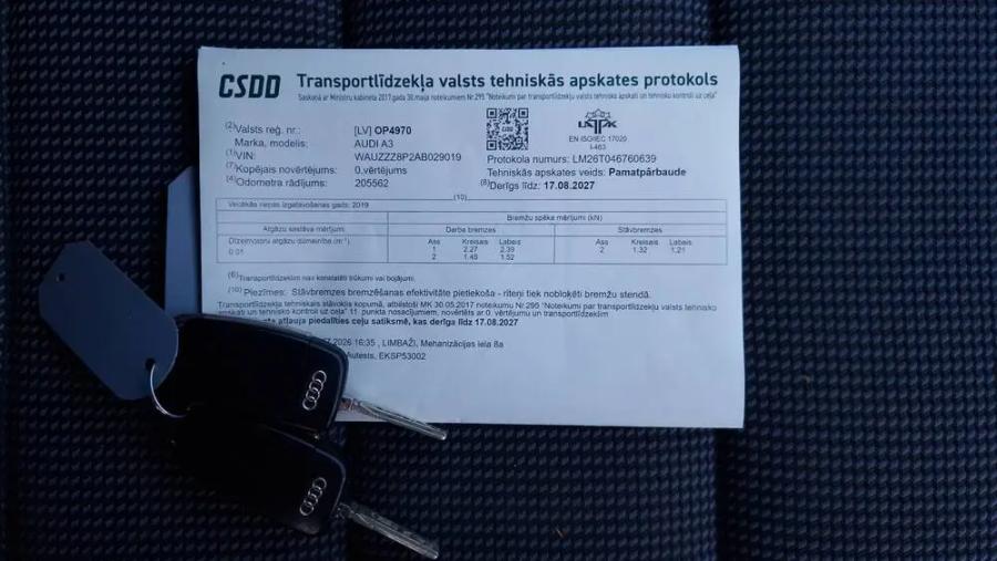 Pelēks Audi A3 2010 Sigulda, ar dzinēja tilpumu 2.00 L un nobraukumu 205 tūkst. km par 6750 €, foto 27 vietnē AUTOMOTO.COM.LV