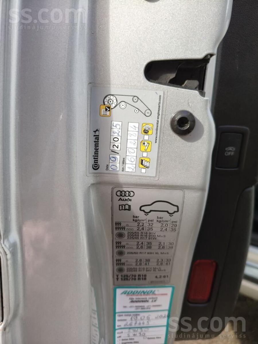 Pelēks Audi A3 2010 Rīga, ar dzinēja tilpumu 1.60 L un nobraukumu 271 tūkst. km par 4200 €, foto 13 vietnē AUTOMOTO.COM.LV