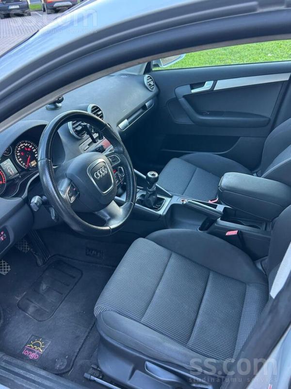 Grey Audi A3 2010 in Valmiera, with an engine capacity of 1.60 L and mileage of 289 thousand km for 3500 €, photo 8 on AUTOMOTO.COM.LV