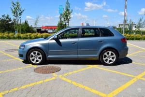 Grey Audi A3 2010 in Vilnius, with an engine capacity of 1.60 L and mileage of 176 thousand km for 3800 €, photo 8 on AUTOMOTO.COM.LV