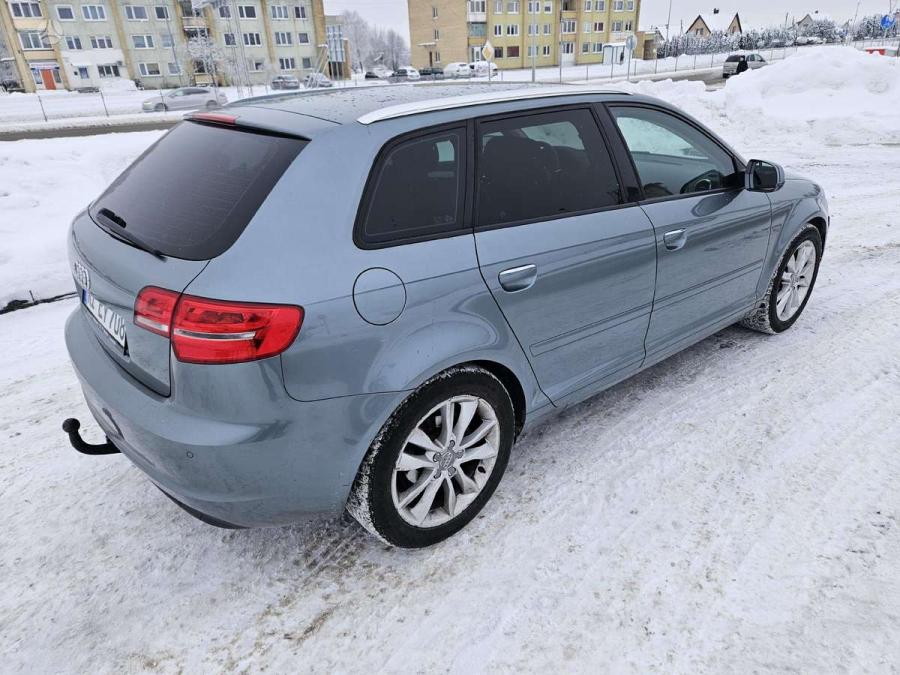 Grey Audi A3 2011 in Mazeikiai, with an engine capacity of 1.97 L and mileage of 185 thousand km for 5650 €, photo 12 on AUTOMOTO.COM.LV