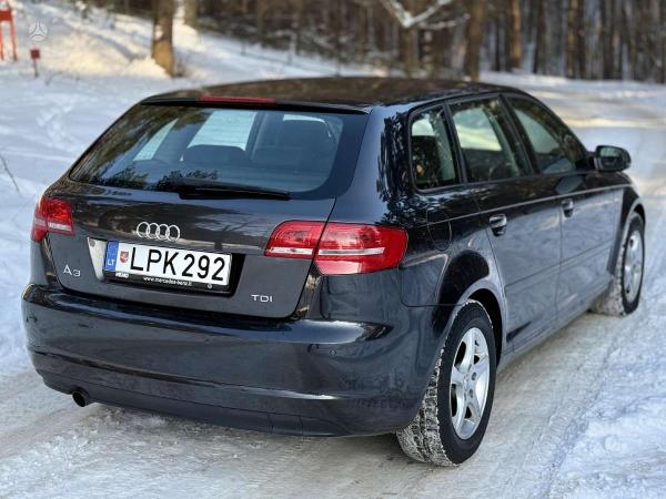 Grey Audi A3 2011 in Vilnius, with an engine capacity of 1.90 L and mileage of 253 thousand km for 3900 €, photo 5 on AUTOMOTO.COM.LV