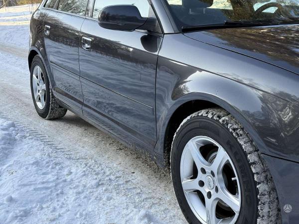 Grey Audi A3 2011 in Vilnius, with an engine capacity of 1.90 L and mileage of 253 thousand km for 3900 €, photo 6 on AUTOMOTO.COM.LV