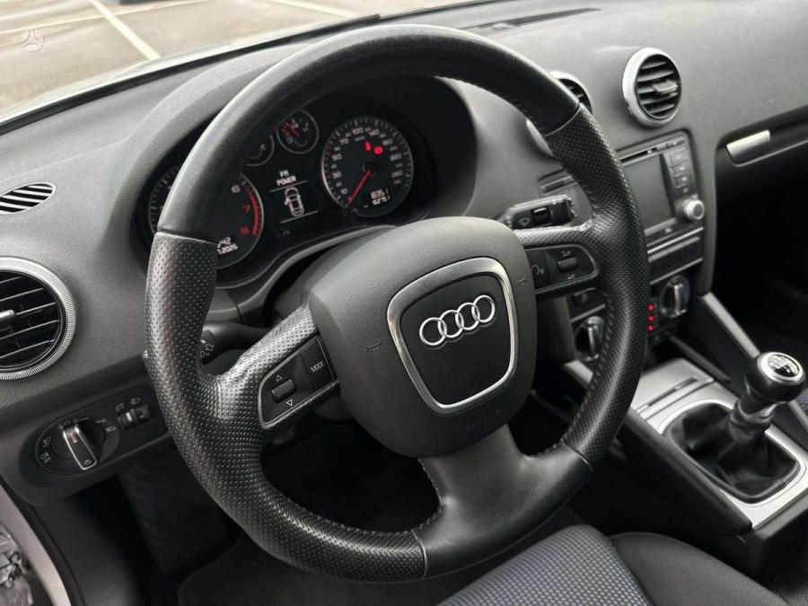 Grey Audi A3 2011 in Kaunas, with an engine capacity of 1.40 L and mileage of 163 thousand km for 4390 €, photo 24 on AUTOMOTO.COM.LV