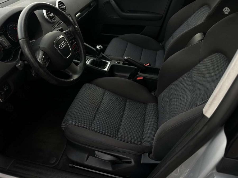 Grey Audi A3 2011 in Kaunas, with an engine capacity of 1.40 L and mileage of 163 thousand km for 4390 €, photo 25 on AUTOMOTO.COM.LV