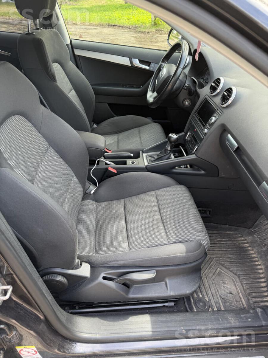 Grey Audi A3 2011 in Jekabpils, with an engine capacity of 1.60 L and mileage of 350 thousand km for 5500 €, photo 8 on AUTOMOTO.COM.LV