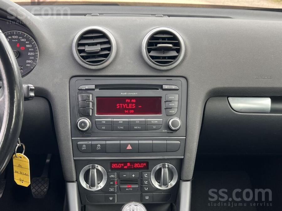 Grey Audi A3 2011 in Tukums, with an engine capacity of 2.00 L and mileage of 0 thousand km for 4990 €, photo 14 on AUTOMOTO.COM.LV