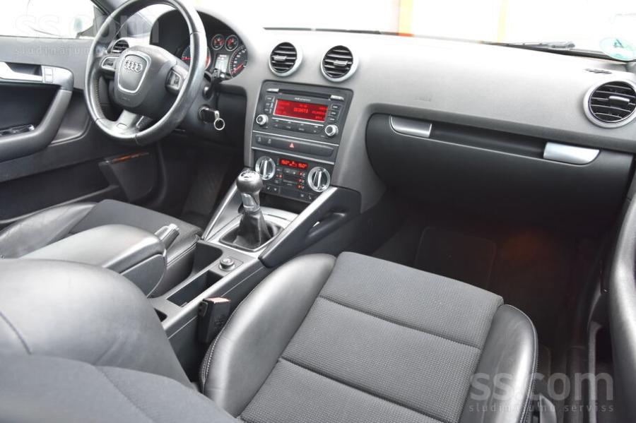 Grey Audi A3 2011 in Riga, with an engine capacity of 1.60 L and mileage of 306 thousand km for 5990 €, photo 9 on AUTOMOTO.COM.LV