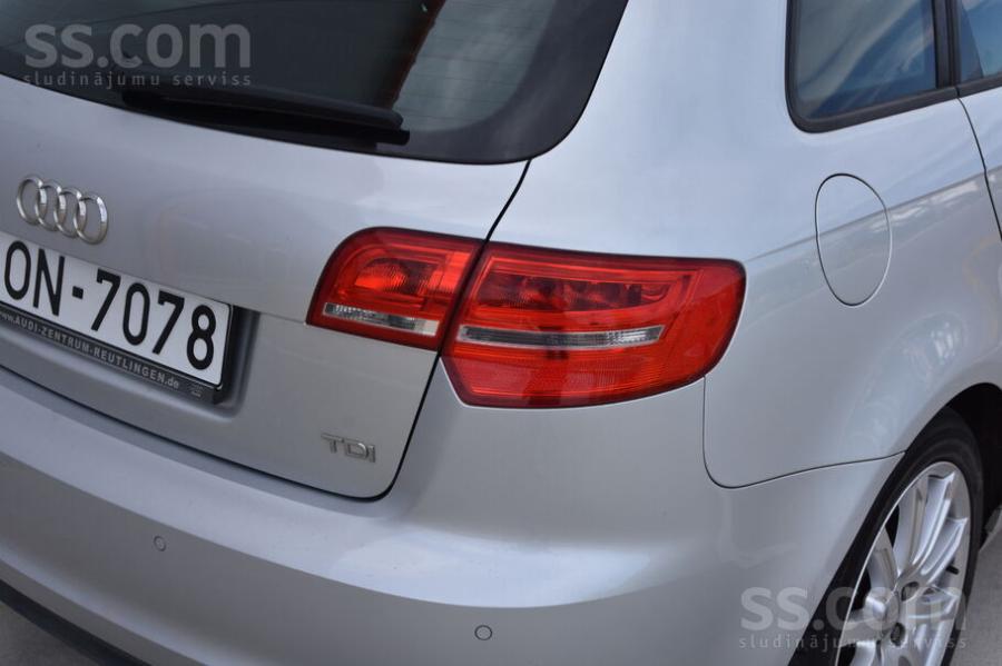 Grey Audi A3 2011 in Riga, with an engine capacity of 1.60 L and mileage of 306 thousand km for 5990 €, photo 28 on AUTOMOTO.COM.LV