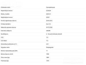 Pelēks Audi A3 2012 Ventspils, ar dzinēja tilpumu 1.60 L un nobraukumu 201 tūkst. km par 8900 €, foto 10 vietnē AUTOMOTO.COM.LV