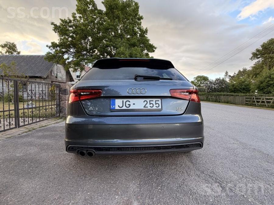 Grey Audi A3 2012 in Talsi, with an engine capacity of 2.00 L and mileage of 210 thousand km for 9250 €, photo 6 on AUTOMOTO.COM.LV