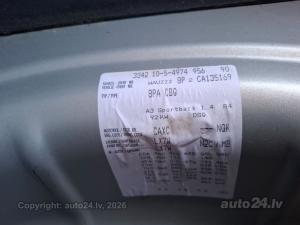 Grey Audi A3 2012 in Tallinn, with an engine capacity of 1.40 L and mileage of 150 thousand km for 8900 €, photo 17 on AUTOMOTO.COM.LV