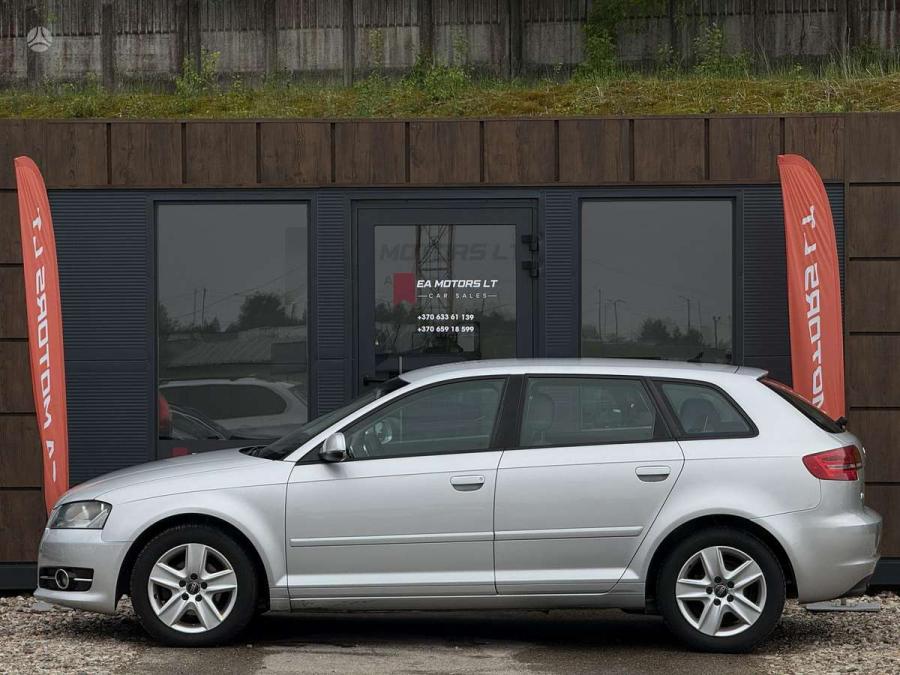 Grey Audi A3 2012 in Vilnius, with an engine capacity of 1.60 L and mileage of 294 thousand km for 5400 €, photo 9 on AUTOMOTO.COM.LV