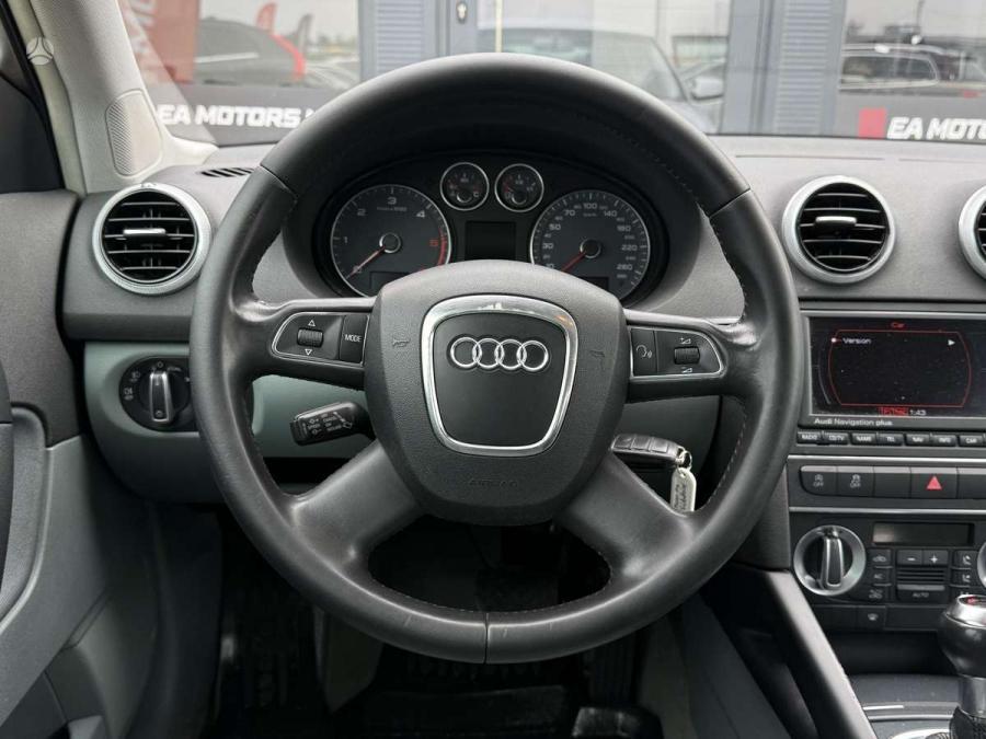 Grey Audi A3 2012 in Vilnius, with an engine capacity of 1.60 L and mileage of 294 thousand km for 5400 €, photo 15 on AUTOMOTO.COM.LV
