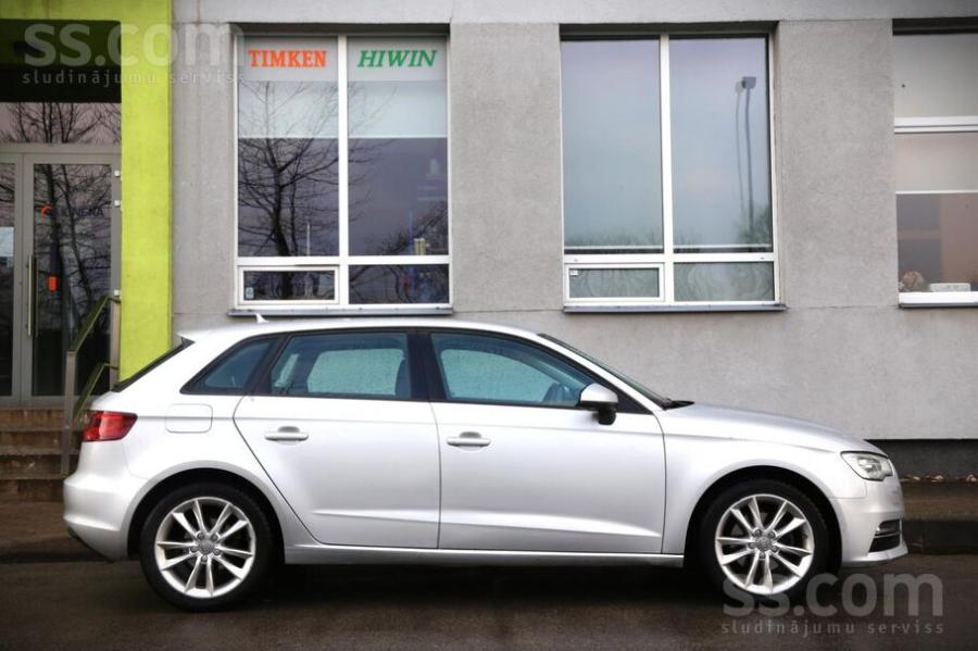 Grey Audi A3 2013 in Riga, with an engine capacity of 1.40 L and mileage of 299 thousand km for 7495 €, photo 3 on AUTOMOTO.COM.LV