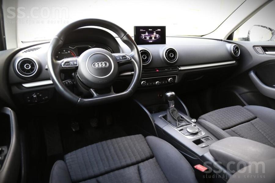 Grey Audi A3 2013 in Riga, with an engine capacity of 1.40 L and mileage of 299 thousand km for 7495 €, photo 8 on AUTOMOTO.COM.LV